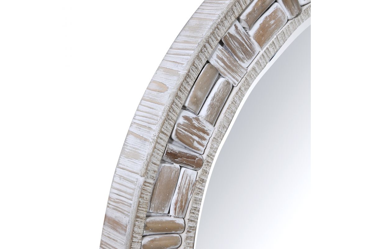 Del Mar Round Mirror at Gardner-White