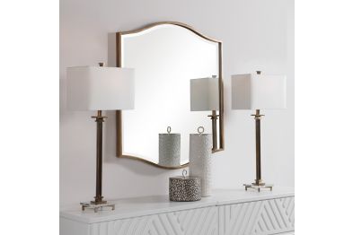 Cerise Gold Mirror at Gardner-White