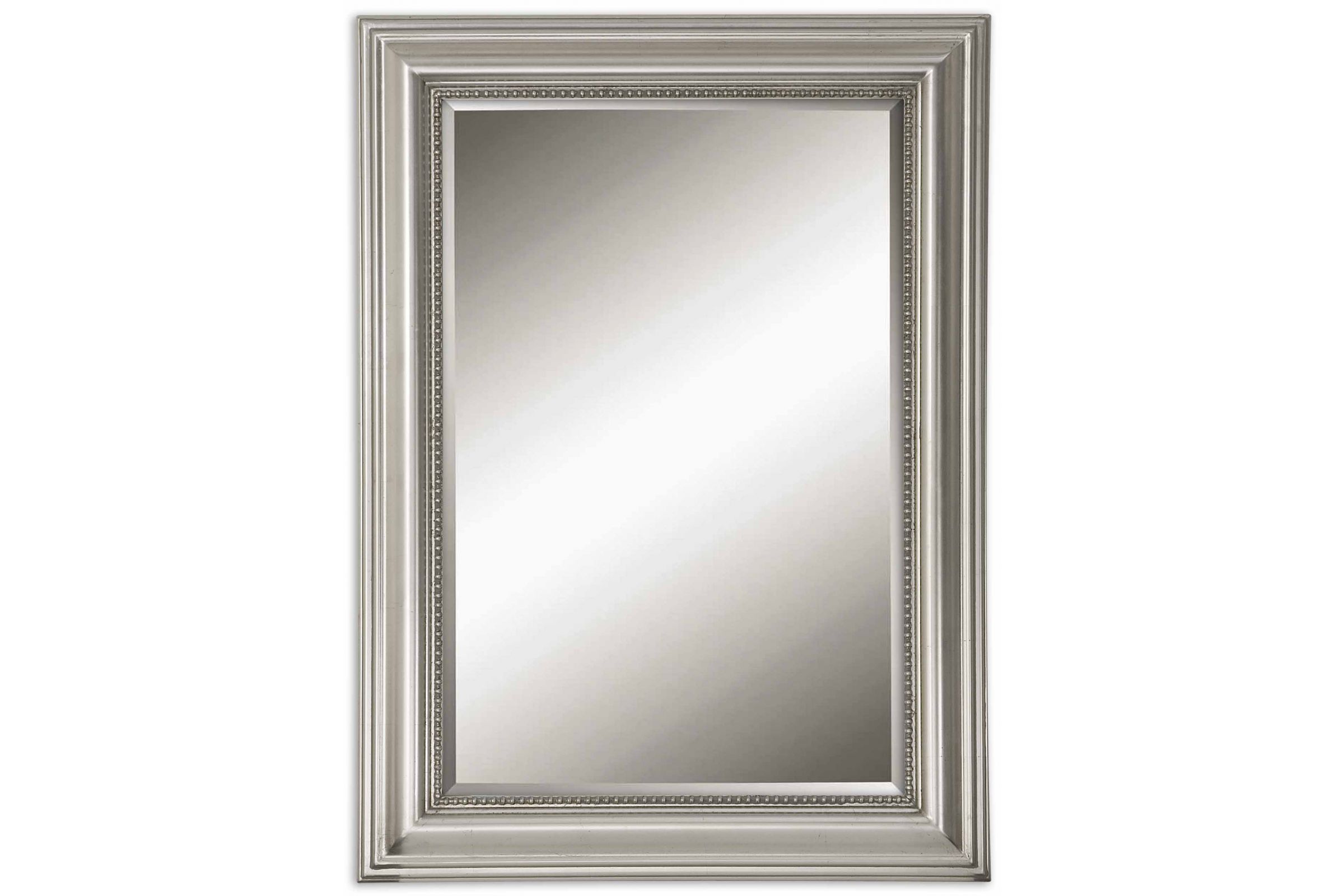 Stuart Silver Beaded Mirror at Gardner-White