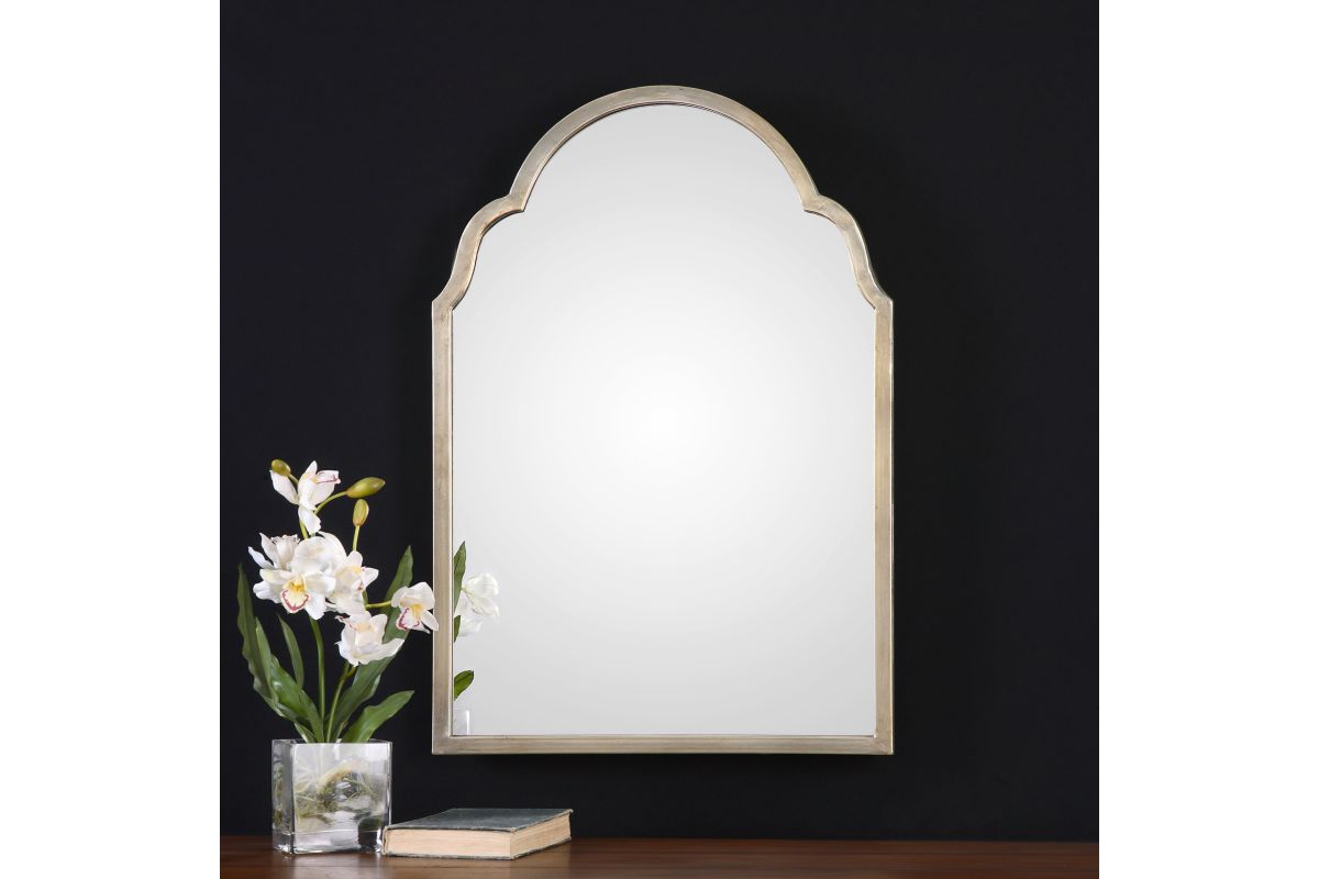 Brayden Petite Silver Arch Mirror at Gardner-White
