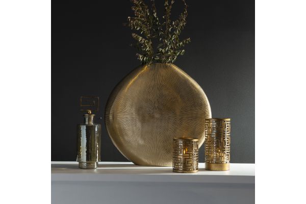 Gretchen Gold Vase at Gardner-White