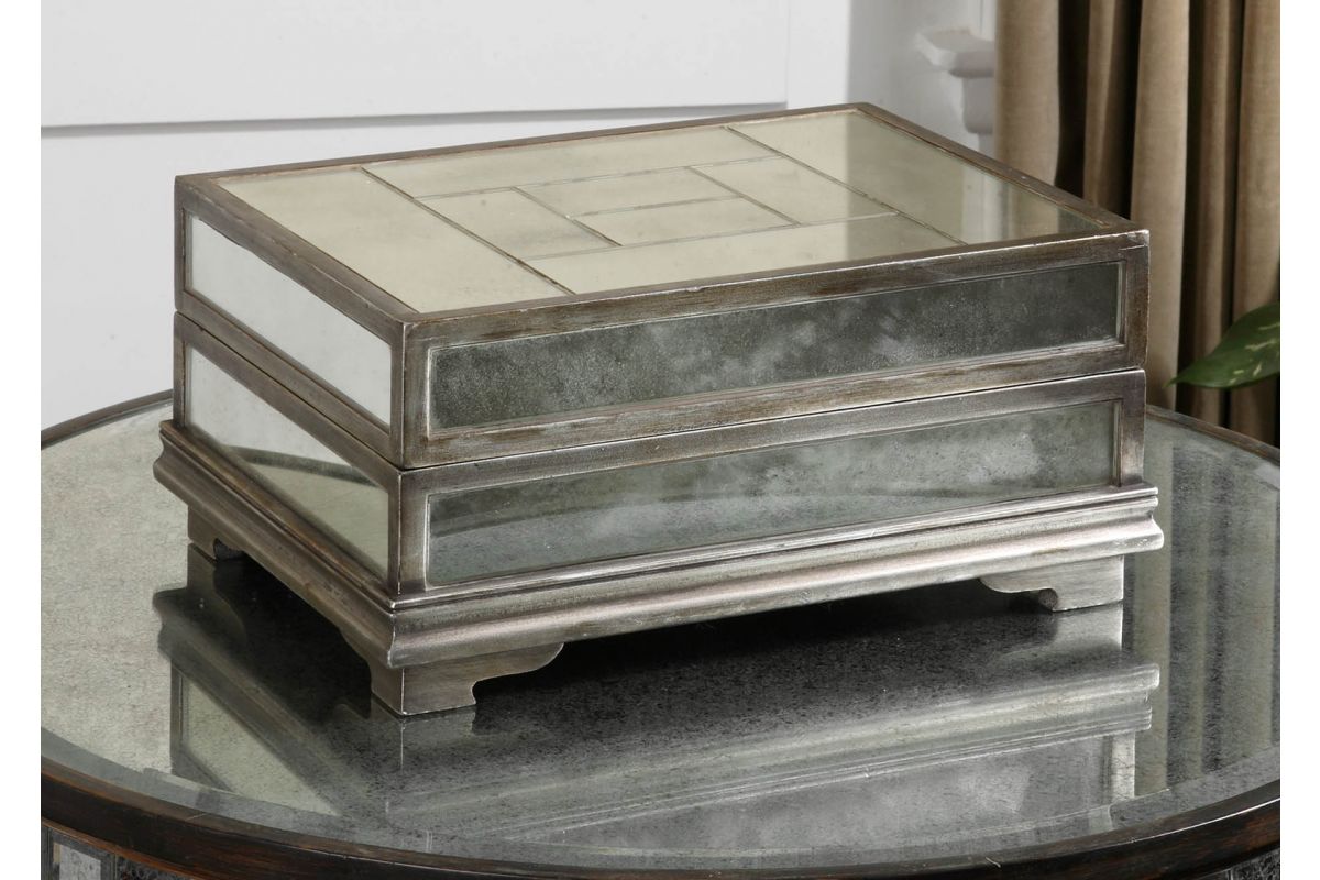 Trory Mirrored Decorative Box at Gardner-White