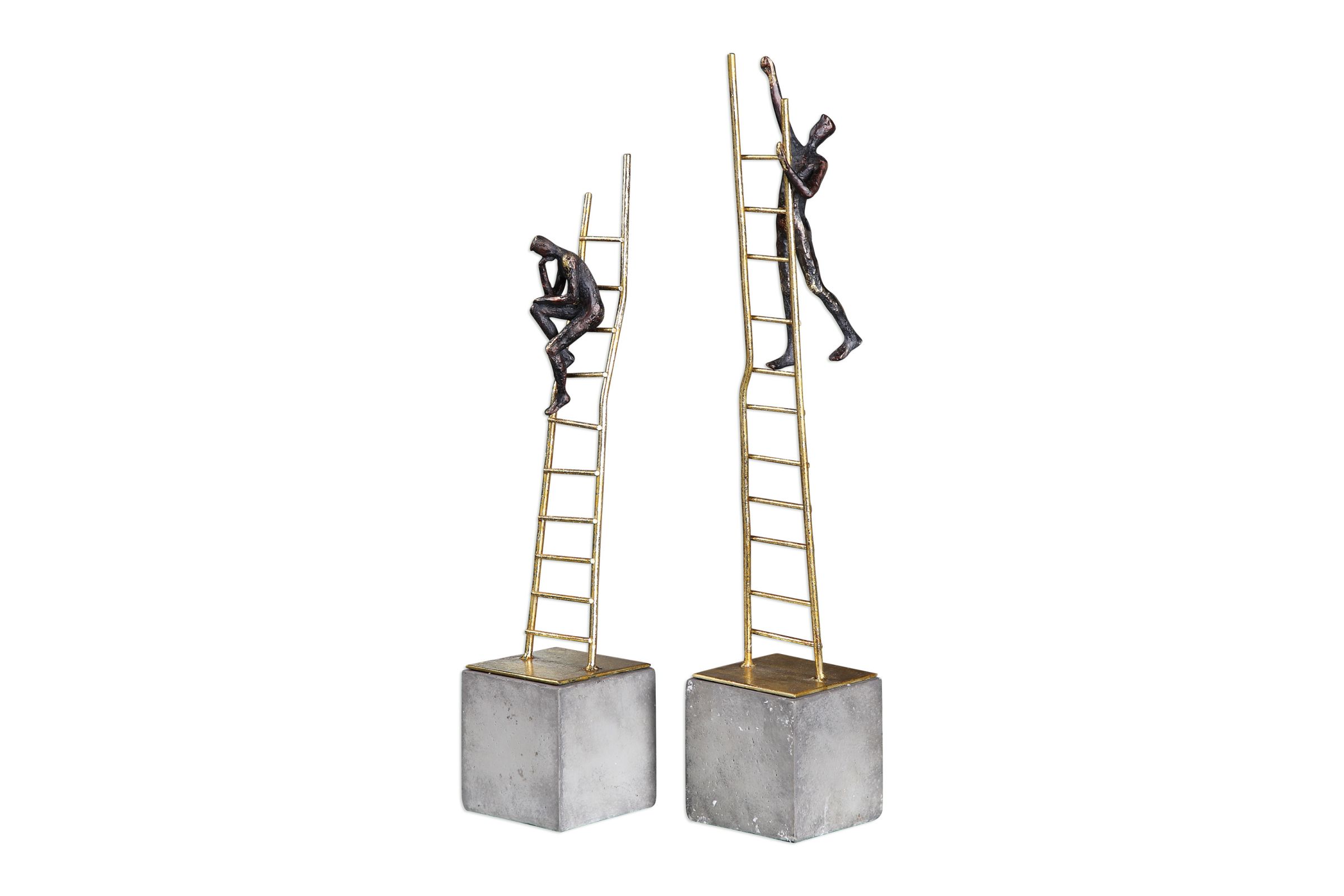 Ladder Climb Sculpture Set of 2 at Gardner-White