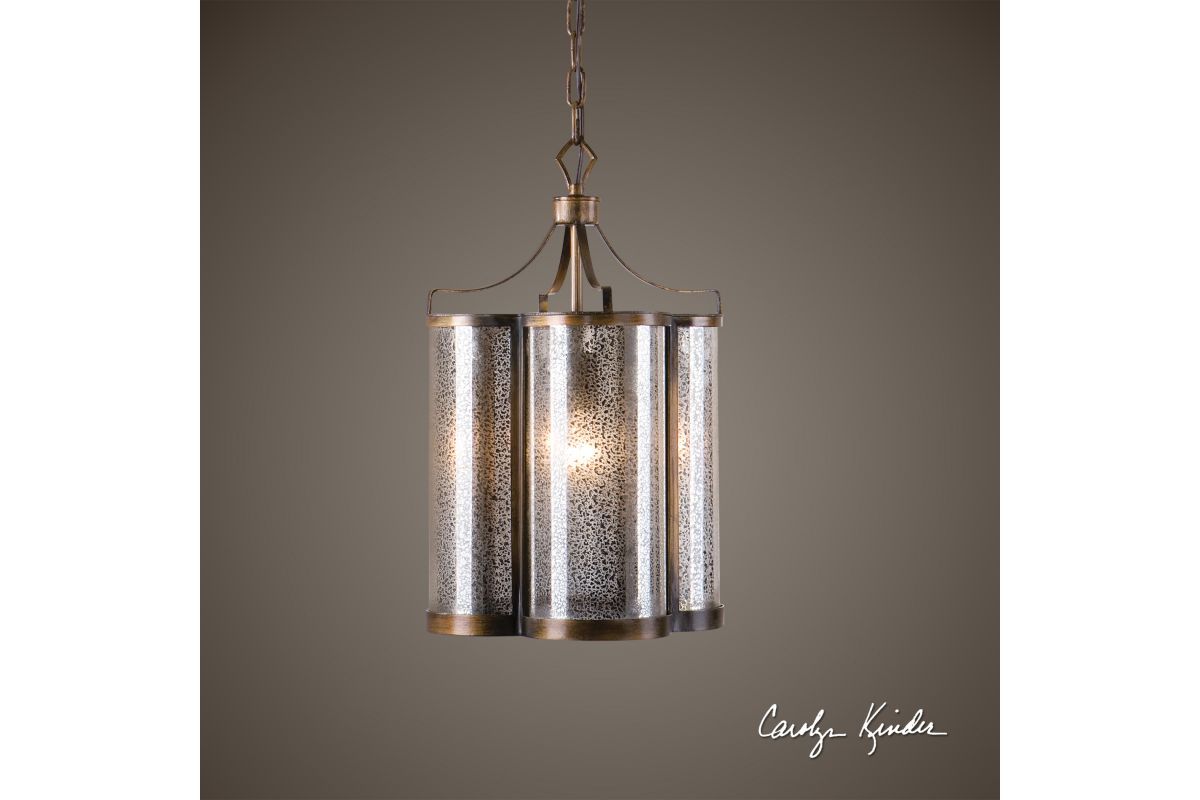 Croydon 1 Light Mercury Glass Pendant at Gardner-White