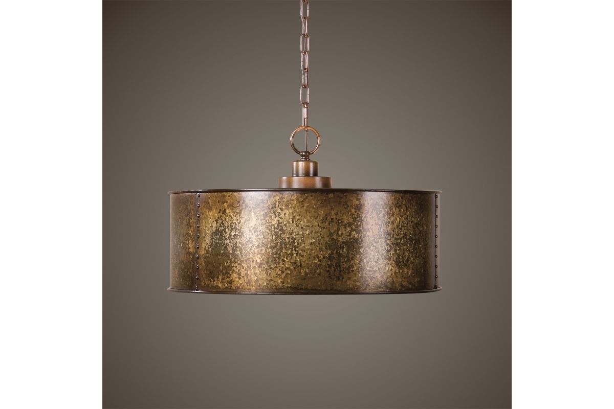 Uttermost Wolcott 3 Light Golden Pendant at Gardner-White