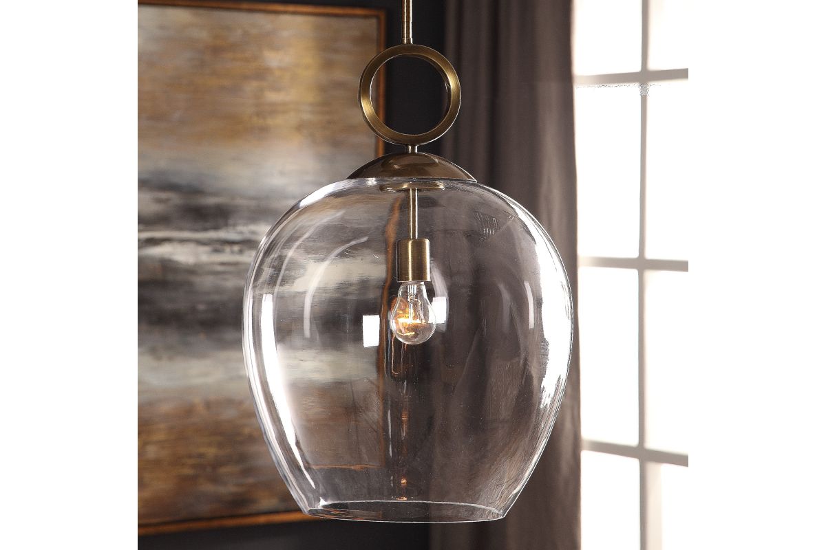 Calix Large Blown Glass 1 Light Pendant at Gardner-White