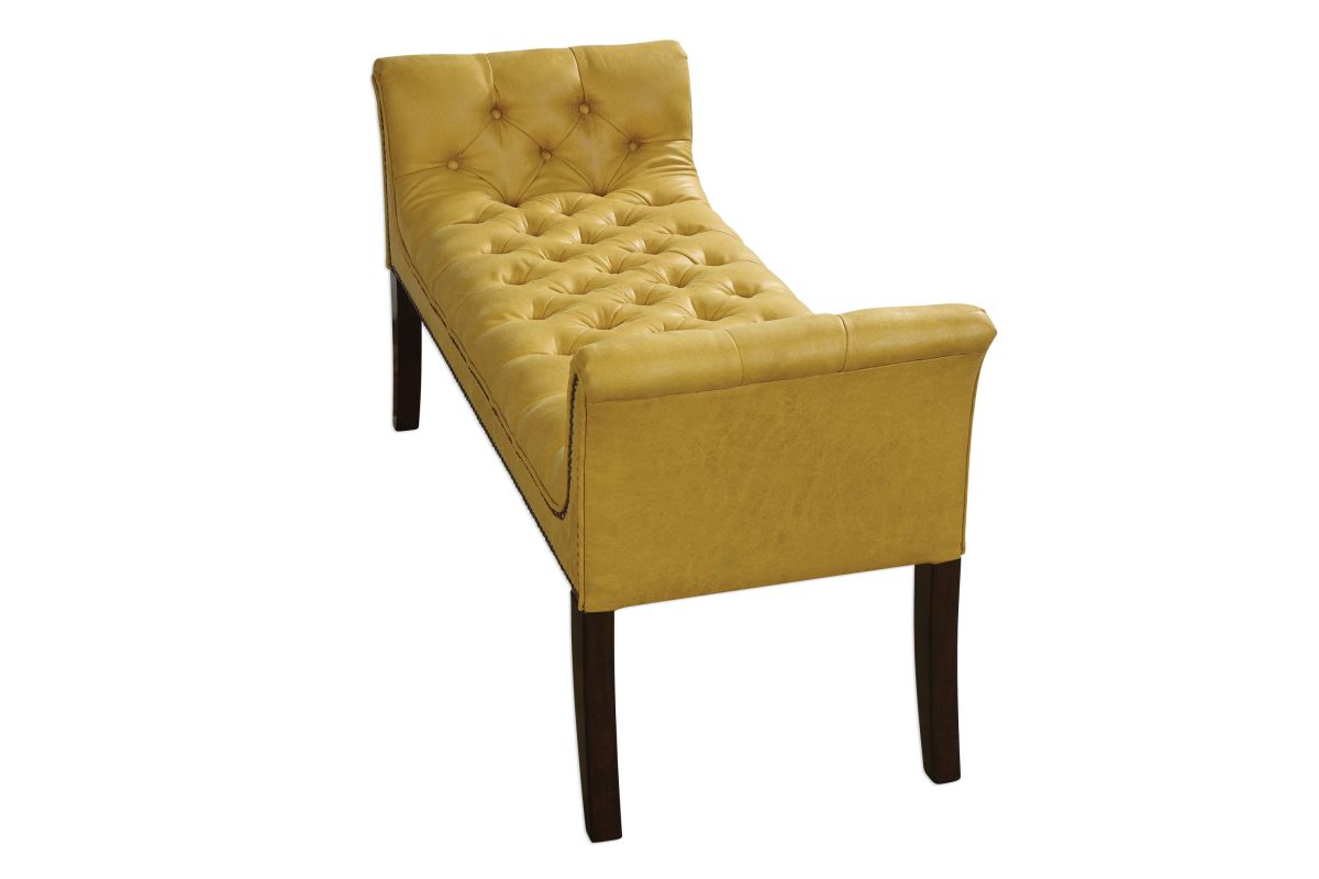 Henning Mustard Bench at Gardner-White