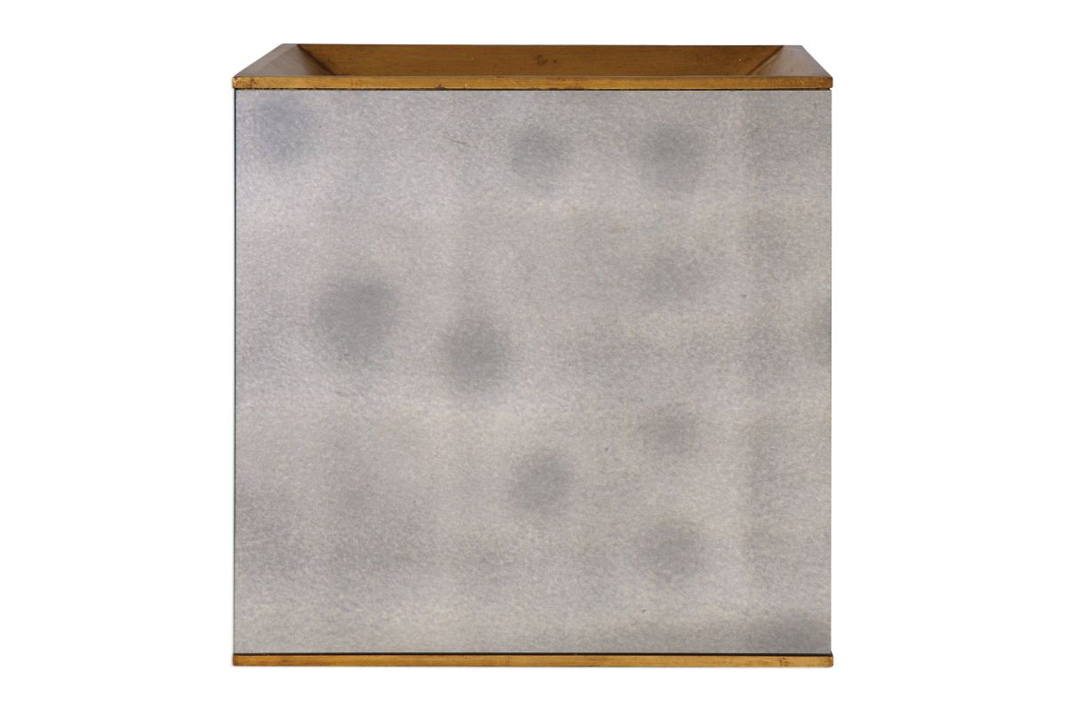 Flair Gold Cube Table at Gardner-White