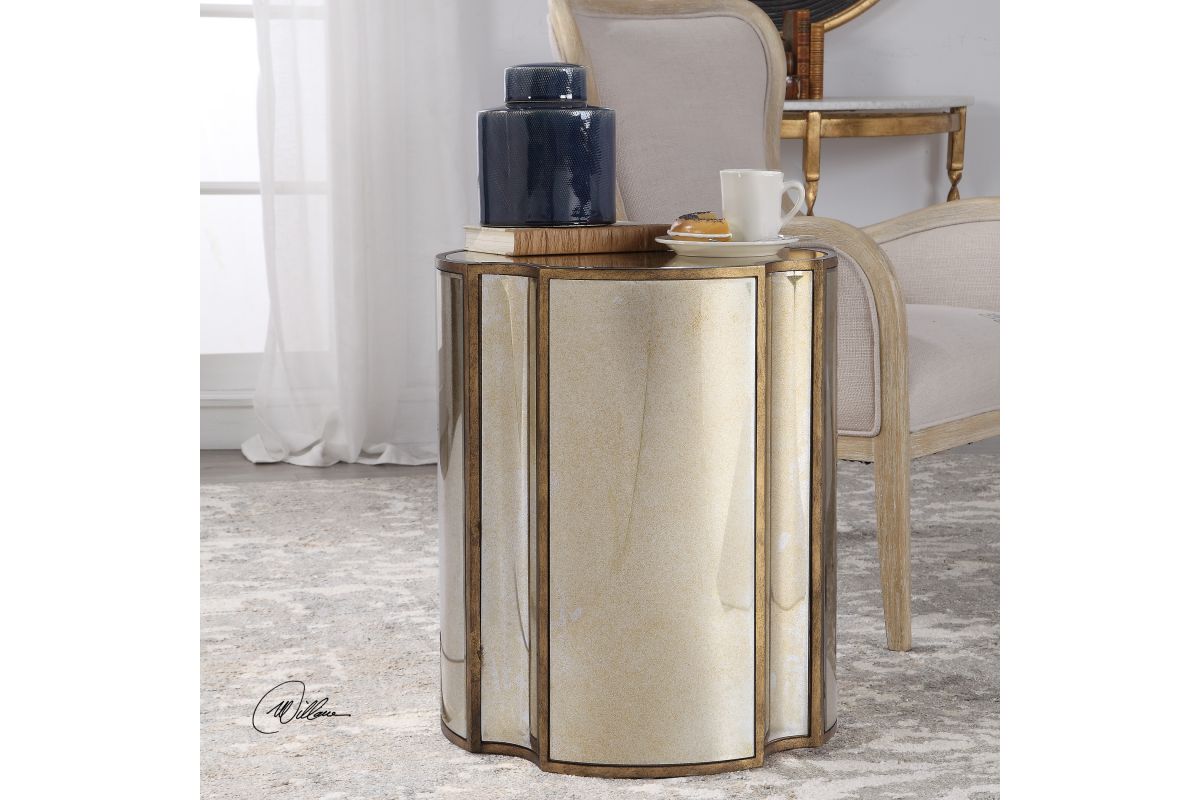 Harlow Mirrored Accent Table at Gardner-White