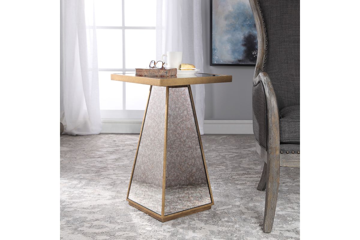 Atlee Mirrored Accent Table at Gardner-White