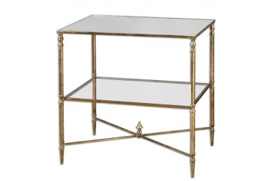 Henzler Mirrored Glass Accent Table at Gardner-White