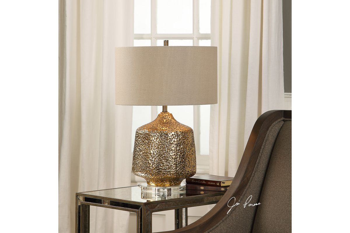 Galaxia Metallic Gold Lamp at Gardner-White