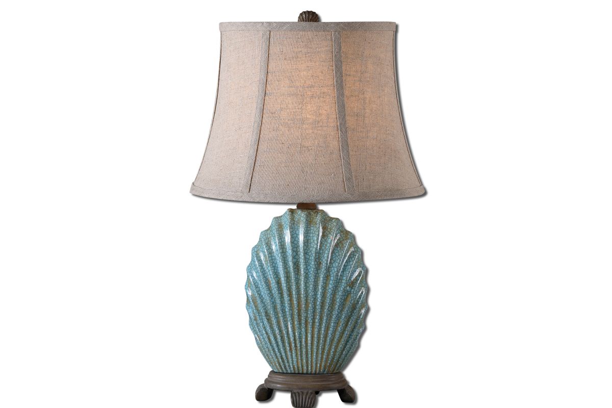 Seashell Blue Buffet Lamp at Gardner-White