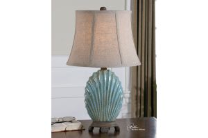Seashell Blue Buffet Lamp at Gardner-White