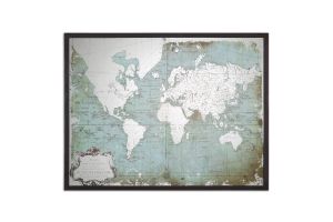 Mirrored World Map at Gardner-White