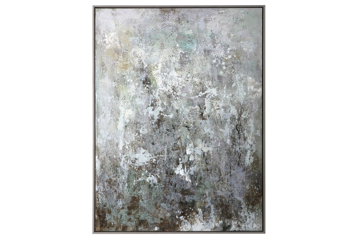 Sea Mist Hand Painted Canvas at Gardner-White