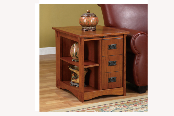 Mission Oak Magazine Table at Gardner-White