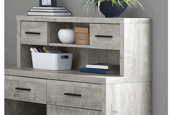 Computer Desk - Grey Reclaimed Wood L/R Facing Corner