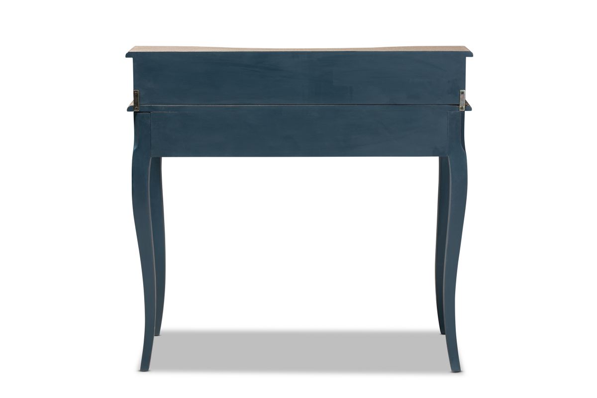 Hendrick Blue Spruce Finished Wood Accent Writing Desk