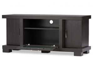 Sperrie 47-Inch Dark Brown Wood TV Cabinet with 2 Doors
