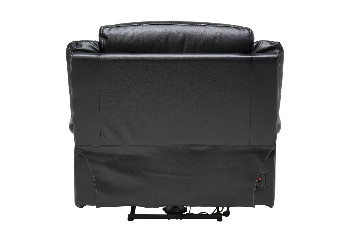 Raider Leather Dual Power Recliner at Gardner-White