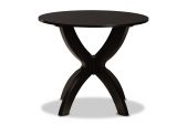 Pluto Dark Brown Finished 35-Inch-Wide Round Wood Dining Table