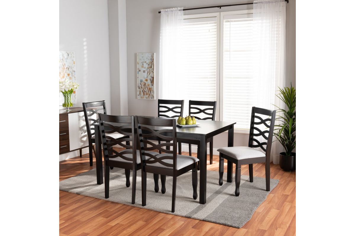 Tarleton Dark Brown Finished Wood 7-Piece Dining Set at Gardner-White