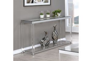 Claude Glass Sofa Table at Gardner-White