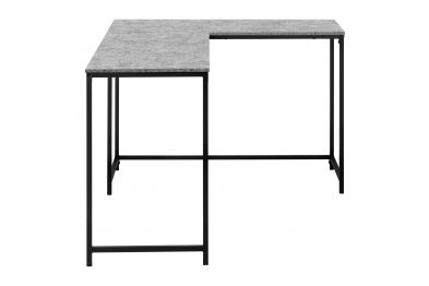 Black Metal & Grey Stone 58" Corner Computer Desk at Gardner-White