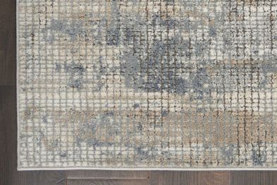 Quarry 5x7 Beige/Blue Area Rug at Gardner White