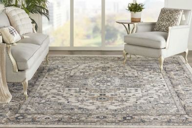 Ivory/Grey 5x7 Area Rug at Gardner-White