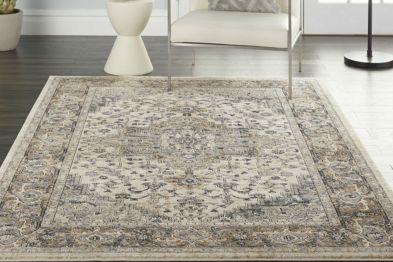 Ivory/Grey 5x7 Area Rug at Gardner-White
