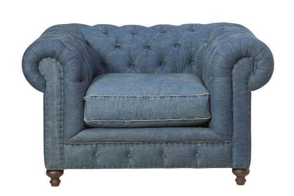 Greenwich Blue Denim Accent Chair at Gardner-White