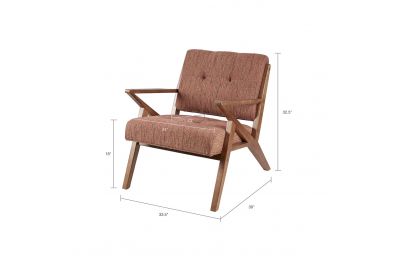 Rocket Lounge Chair in Red by INK+IVY