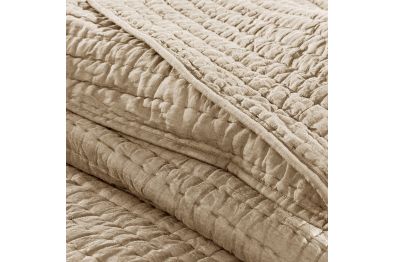 Serene Cotton Hand Quilted Linen King Coverlet Set at Gardner-White