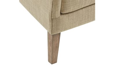 Arianna Swoop Wing Chair in Taupe at Gardner-White