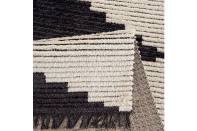 Amanda Black & Ivory 6'x9' Modern Area Rug at Gardner-White