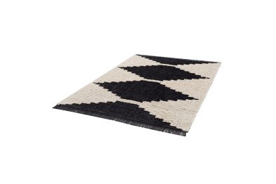 Amanda Black & Ivory 6'x9' Modern Area Rug at Gardner-White