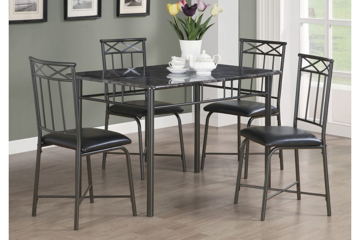 Grey Marble 5-Piece Dining Set at Gardner-White