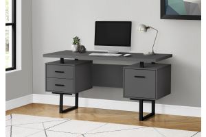 Modern Grey 60" Computer Desk at Gardner-White