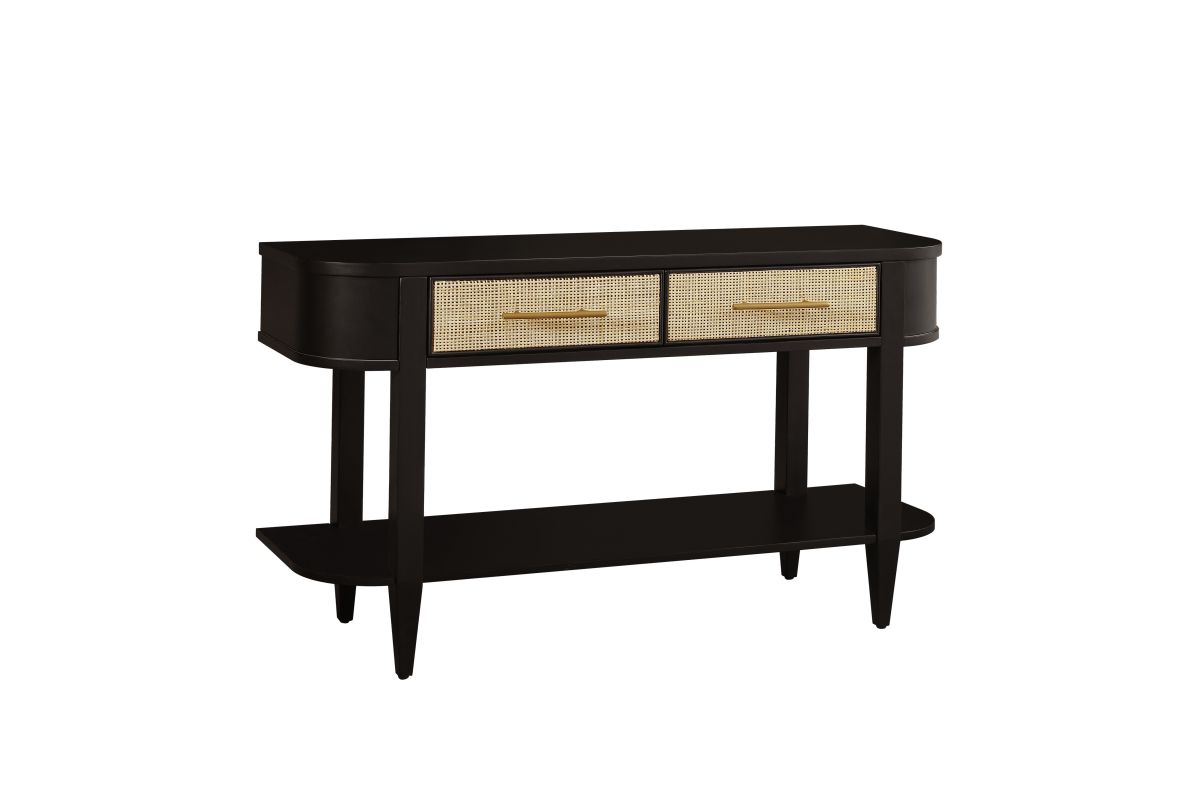 Contemporary Cane Entryway Console at Gardner-White