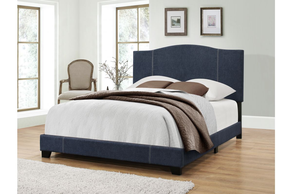 King Upholstered Bed in Denim Vintage at Gardner-White