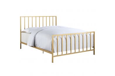 Metal King Bed in Brushed Gold at Gardner-White