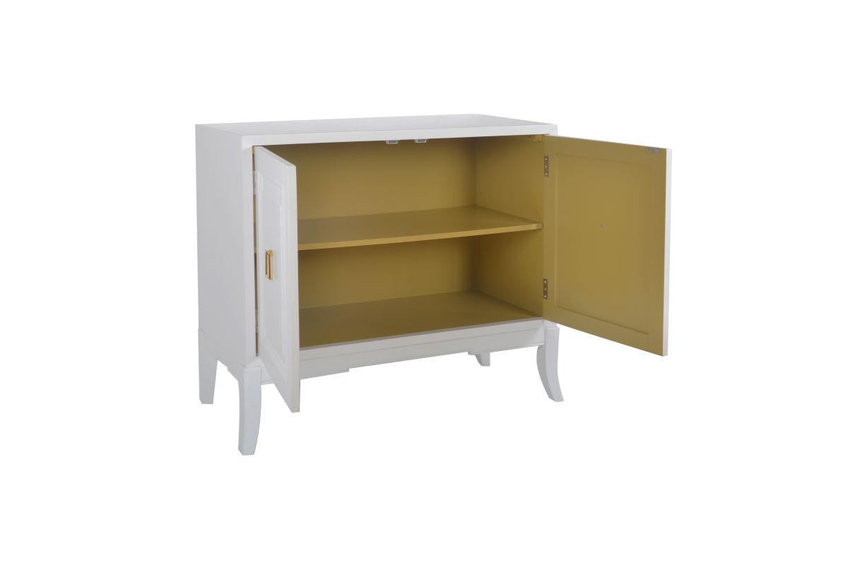 White Two Door Accent Chest at Gardner-White