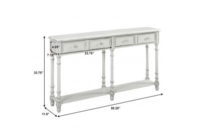Console Table in Antique White at Gardner-White