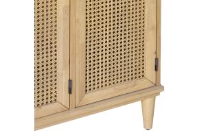 Four Door Cane Console Table at Gardner-White