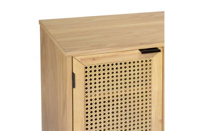 Four Door Cane Console Table at Gardner-White