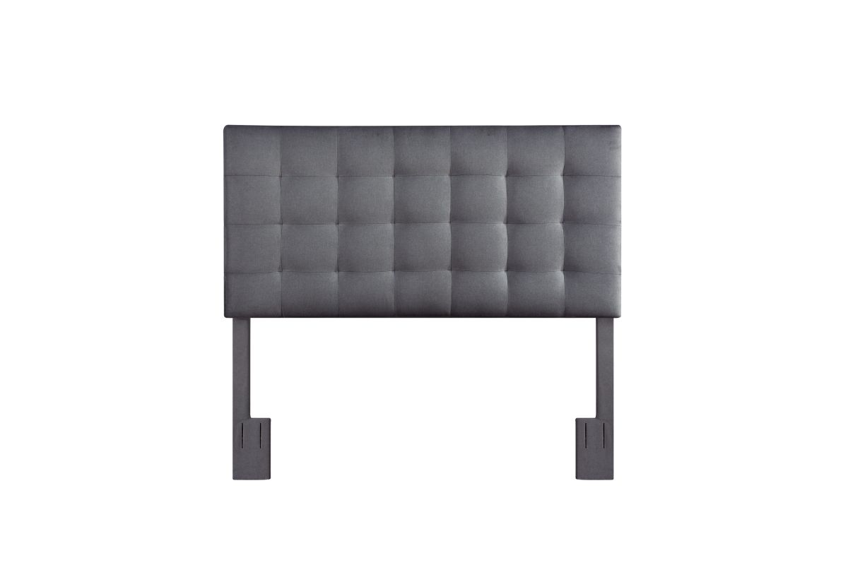 Grid Tufted Full/Queen Headboard in Charcoal Gray at Gardner-White