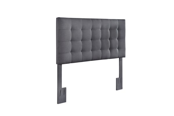 Grid Tufted Full/Queen Headboard in Charcoal Gray at Gardner-White