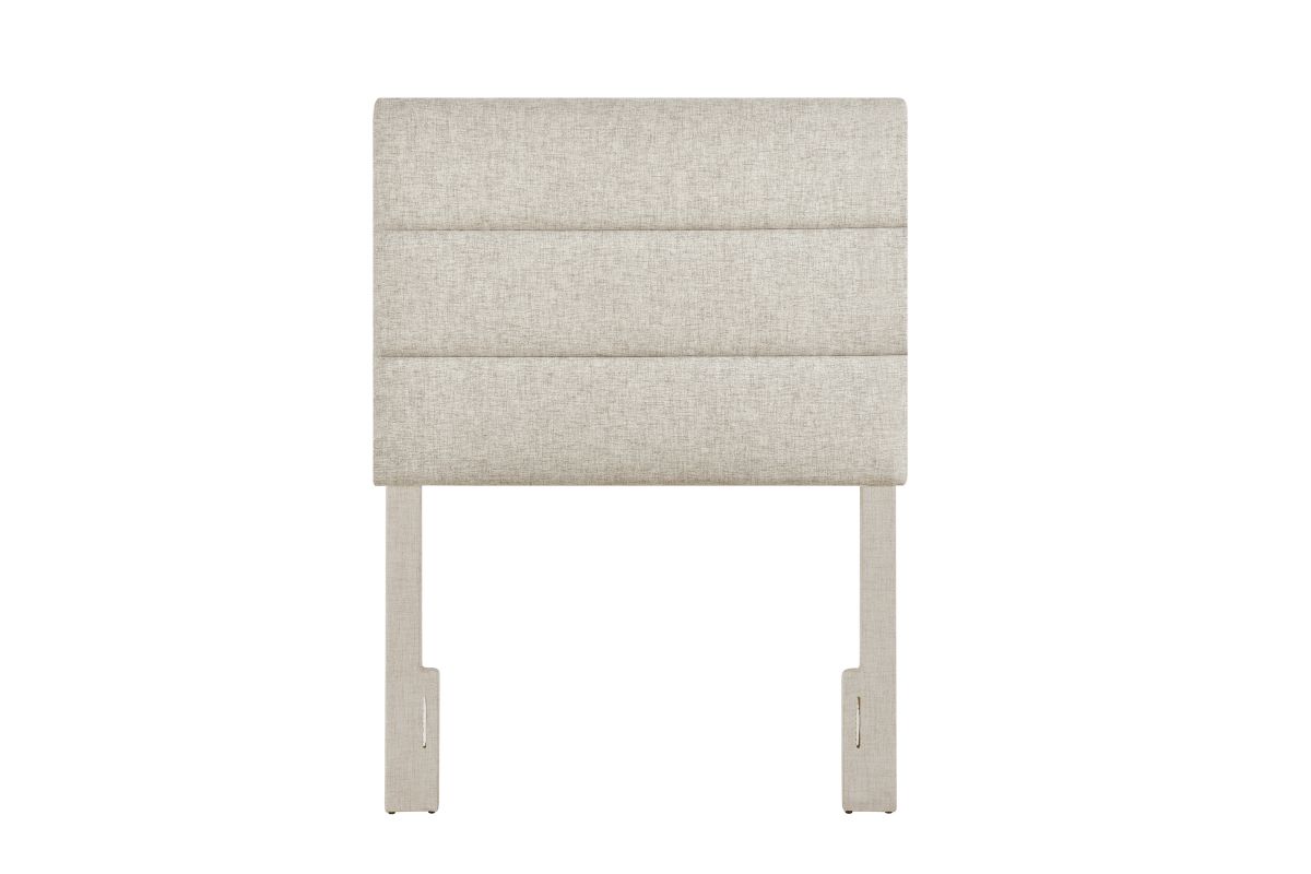 Horizontally Channeled Twin Headboard in Light Gray at Gardner-White